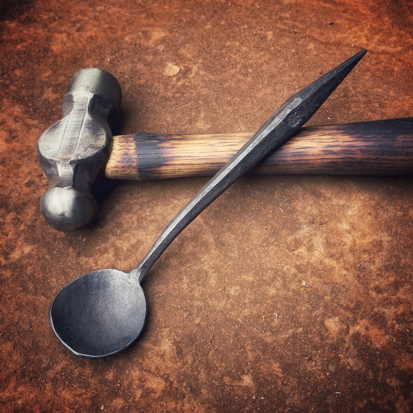 Hand Forged Chunky Spoon – Gate Foot Forge