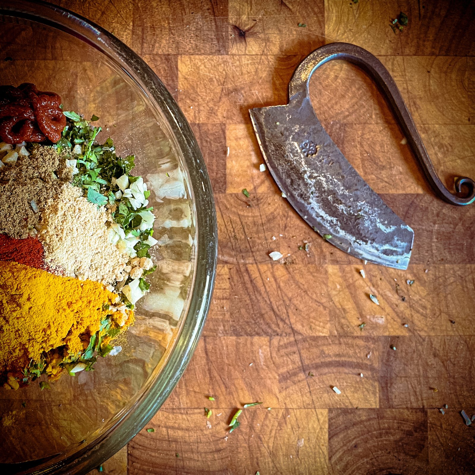 Hand Forged Herb Chopper – Gate Foot Forge