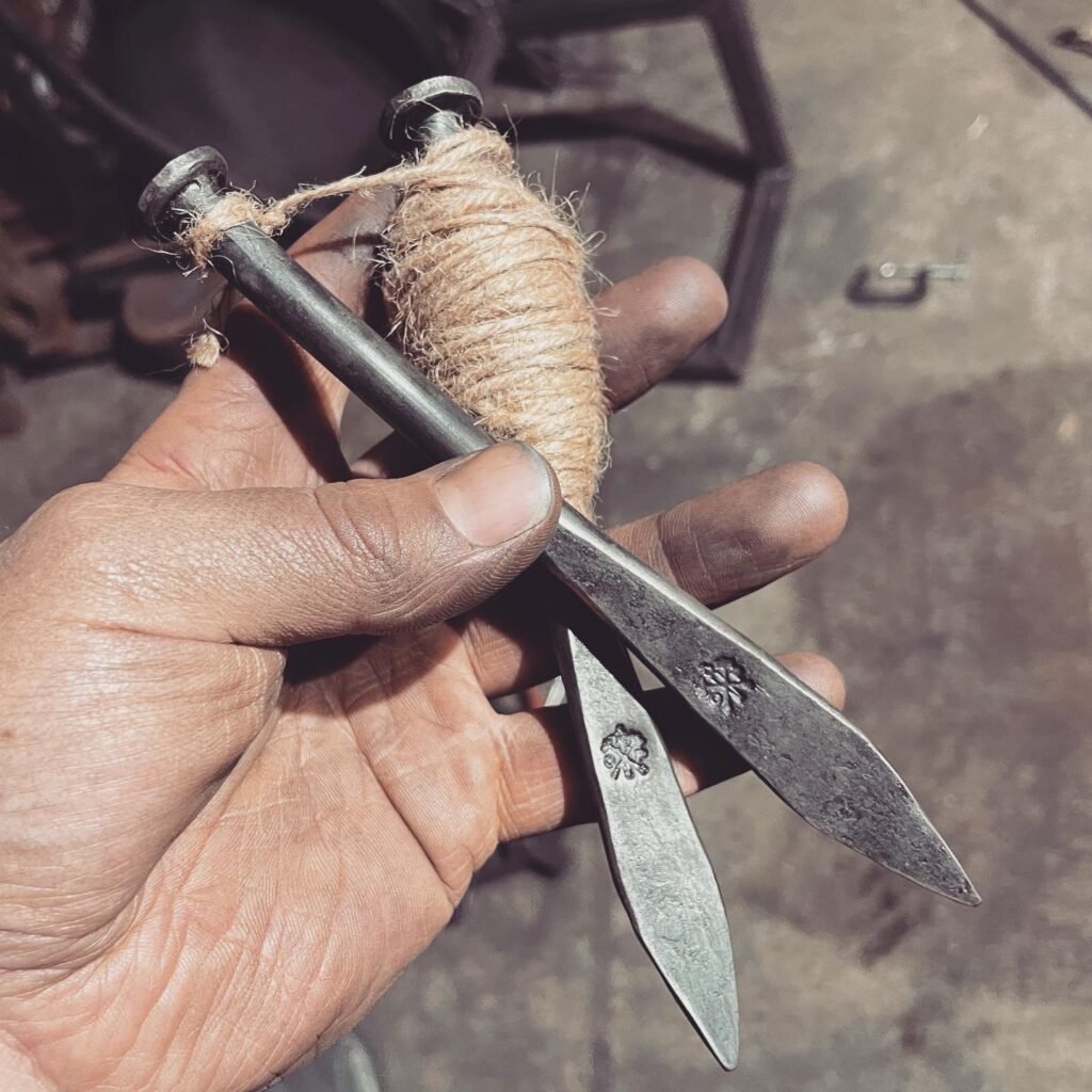 Hand Forged Line and Pin Set – Gate Foot Forge