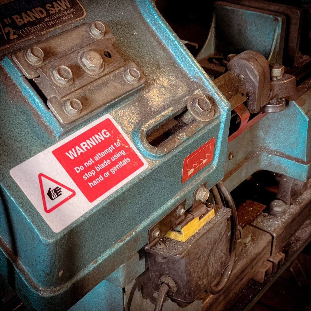 Workshop “Safety” Stickers – Gate Foot Forge